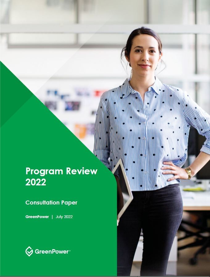GreenPower program review consultation paper.pdf | GreenPower