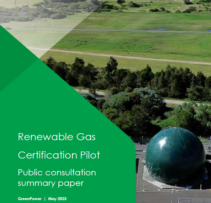 Findings from GreenPower’s 2022 consultation about renewable gas ...
